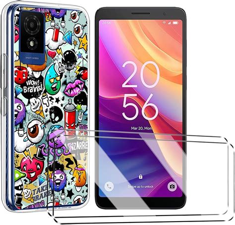 Huiyoumy [3 In 1] Case Compatible With Tcl 501 Cover With 2 Pack