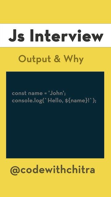 83 Mastering Template Literals For Js Interviews Shorts Youtube