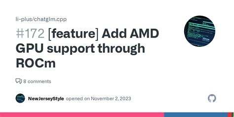 Feature Add Amd Gpu Support Through Rocm · Issue 172 · Li Plus