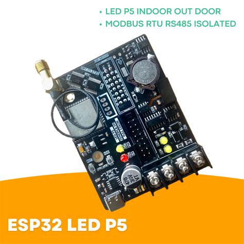 Mạch Esp32 Wifi điều Khiển Led P5 Indoor Outdoor Full Color Modbus Rtu Zenopcb