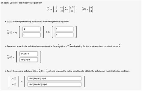 Solved Consider The Initial Value Problem X0 8 Form The