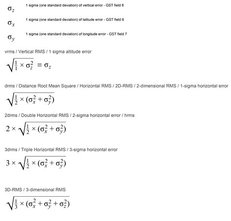 Gps Calculating VRMS And HRMS From NMEA Data Geographic Information Systems Stack Exchange