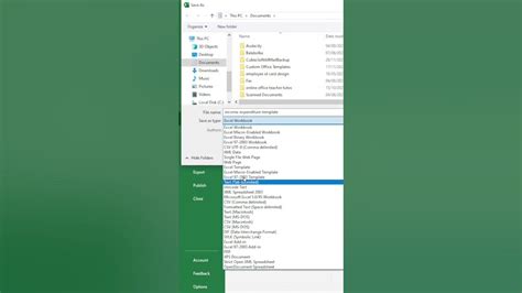 Save Excel As A Template Youtube