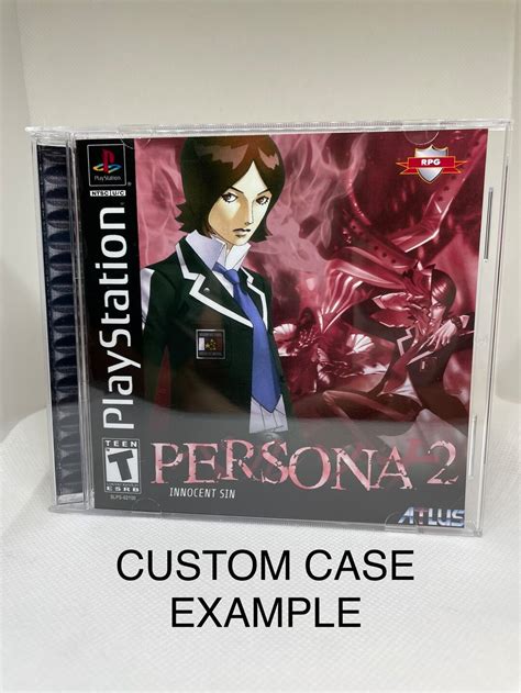 CUSTOM PS Style Single Disc Reproduction Case READ DESCRIPTION Etsy