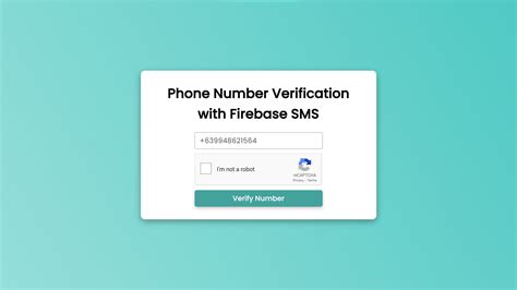 Phone Number SMS Verification In Firebase Using HTML CSS And JavaScript With Source Code