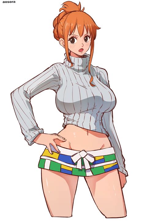 Nami One Piece Drawn By Aosora Danbooru