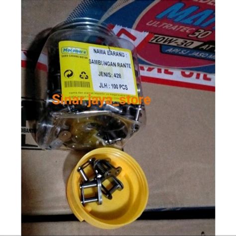 Jual Sambungan Rantai Keep Rante 428 Motomeru Harga 10 Pcs Shopee Indonesia