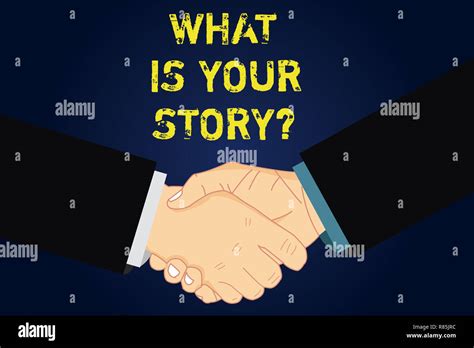 Handwriting Text Writing What Is Your Storyquestion Concept Meaning Tell Us Your Background And