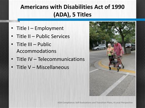 Ppt Ada Compliance Guidelines And Responsibilities Powerpoint