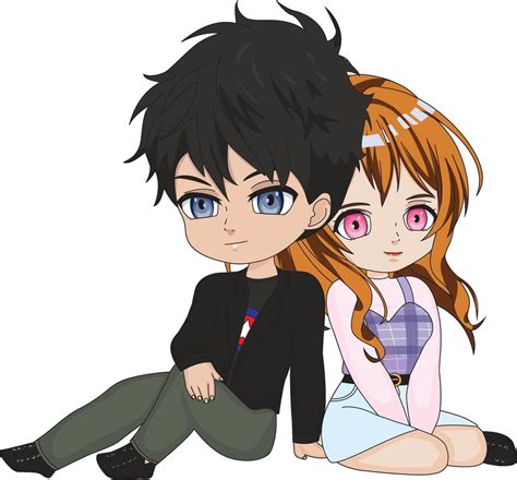 Anime Girl In Love Chibi
