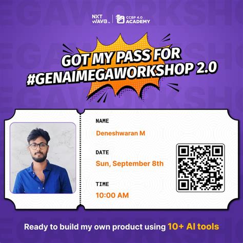 Deneshwaran M On Linkedin Genaimegaworkshop Nxtwave