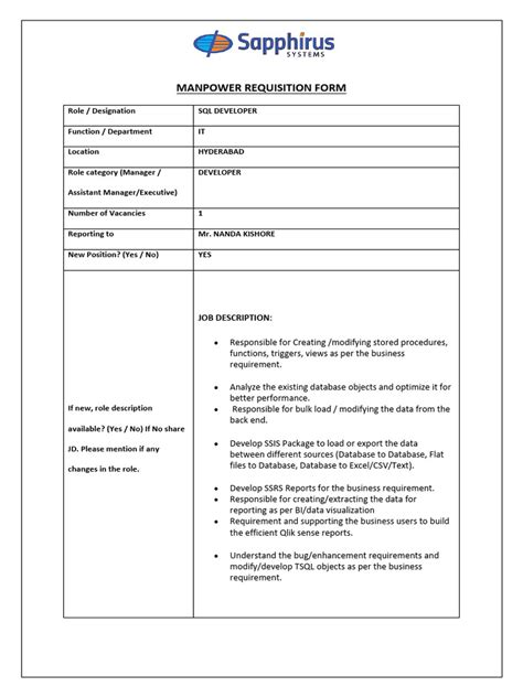 Sql Developer 3 Years Pdf