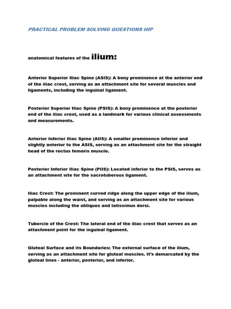 Practical Problem Solving Questions Hip Pdf