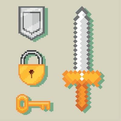 Pixel Lock Vector Art Icons And Graphics For Free Download