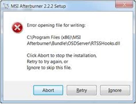 the problem is with my msi afterburner