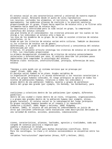 Human Status Criteria Sex Differences And Similaritiesto Pdf