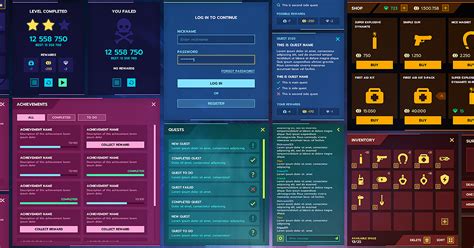 Scifi Modern Flat Themed Gui Ui Kit Over 700 Png Files Psd Ai Sources 2d Gui Unity