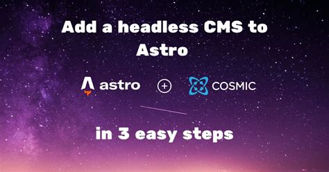 Adding A Headless CMS To Astro In Steps HackerNoon