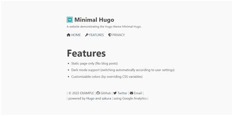 Github Higamayaminimal Hugo A Minimal Hugo Theme Used In Higama Yas Websites