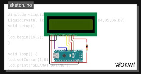 13 Lcd Teks Wokwi Esp32 Stm32 Arduino Simulator