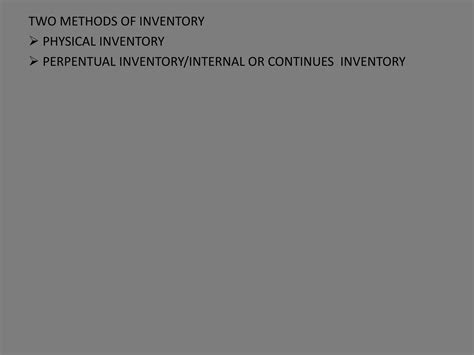 Inventory Control In Hospital Control Of Dated Or Perishable Inventory Pptx
