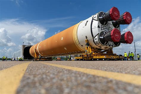 This Is How Small Humans Look Next To The Largest Rocket Core Stage
