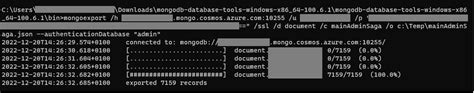 Export All Data From Azure Cosmos Db For Mongodb To File For Archiving