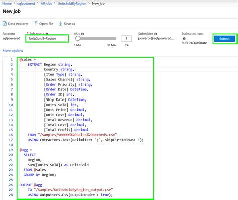 Azure Data Lake Your First U SQL Query SQLpowered Com