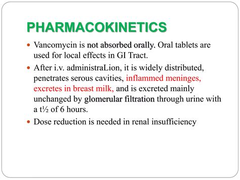 Vancomycin Drug Information Drsp Nayak Ppt Vancomycin Drug Information Drsp Nayak Ppt