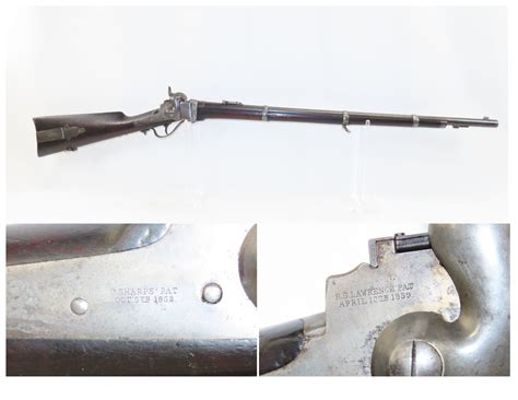 Sharps New Model 1859 Breech Loading Percussion Military Rifle 12 9 21