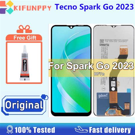 Kifun Original Lcd For Tecno Spark Go 2023 Bf7n Display Screen Touch Panel Digitizer Assembly