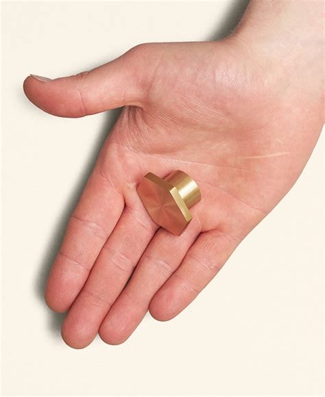 Raw Brass Bauhaus Cabinet Knob Dowsing And Reynolds
