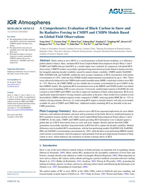 A Comprehensive Evaluation Of Black Carbon In Snow And Its Radiative