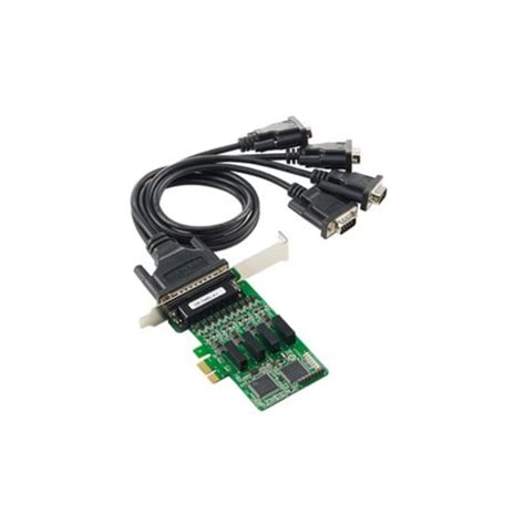 Cp 134el A I W O Cable Moxa Moxa 4 Port Pcie Rs422 Rs485 Serial Card 258 9824 Rs Components