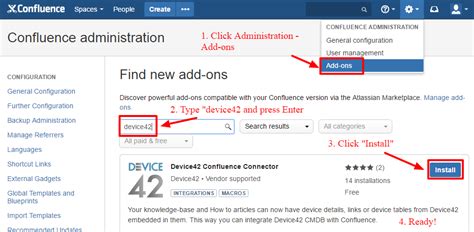 Confluence Integration Device42