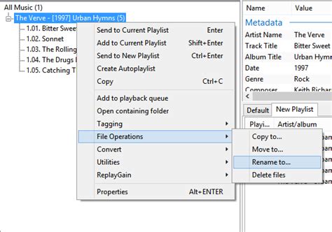 How To Bulk Rename Audio Files So That The File Name Matches The Title Metadata Preferably