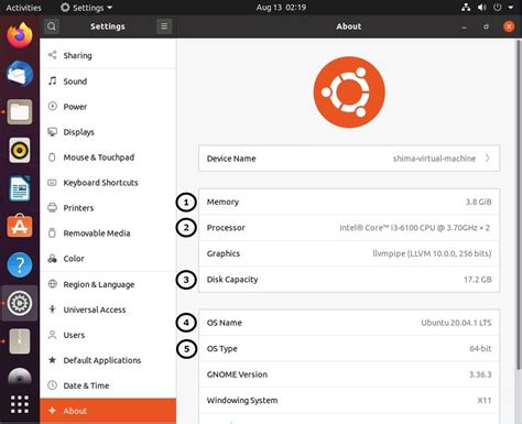 Ubuntu Desktop 2004 Lts Pc Specs And Version Confirmation Procedure
