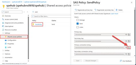 Ottenere La Stringa Di Connessione Per Azure Event Hubs Azure Event Hubs Microsoft Learn