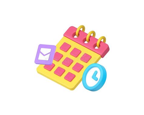 Deadline Time Management Work Efficiency And Productivity 3d Icon Realistic Vector Illustration