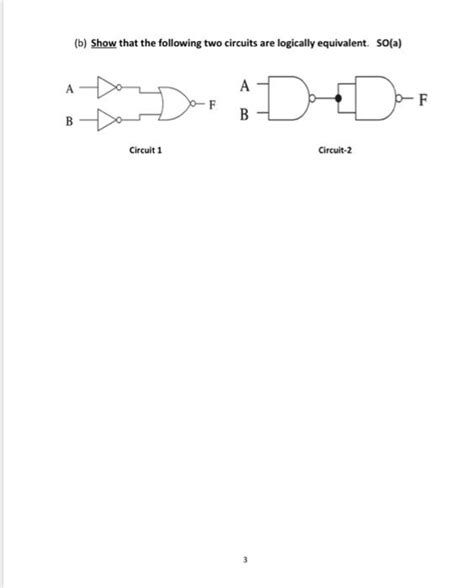 solved b show that the following two circuits are
