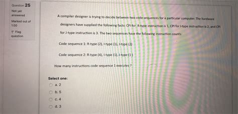 Solved Question 23 Not Yet Answered A Compiler Designer Is