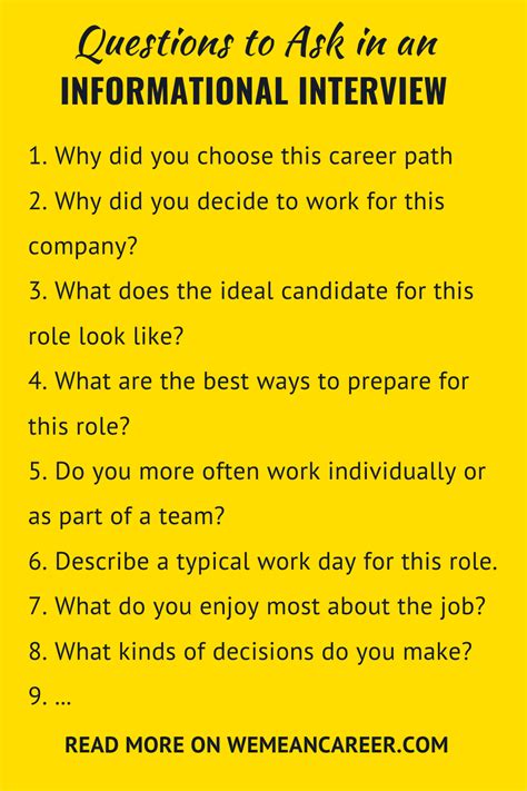 30 Questions To Ask In An Informational Interview | This or that questions, Informational ...