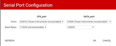 Iwr6843aopevm Evm Demo Visualizer Does Not Connect To Xds Data Port