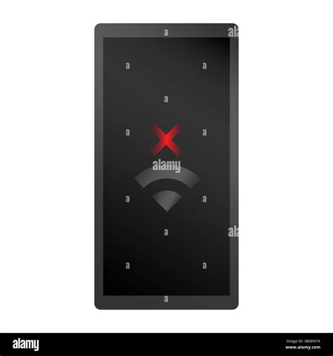 Tablet Computer Screen No Wi Fi Signal Disconnected Network Symbol