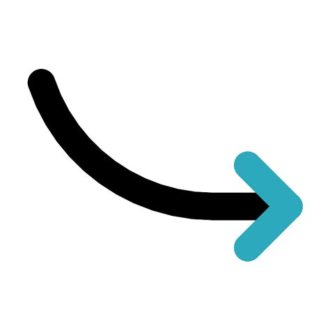 Curve Arrow Right 8 Vector Svg Icon Svg Repo