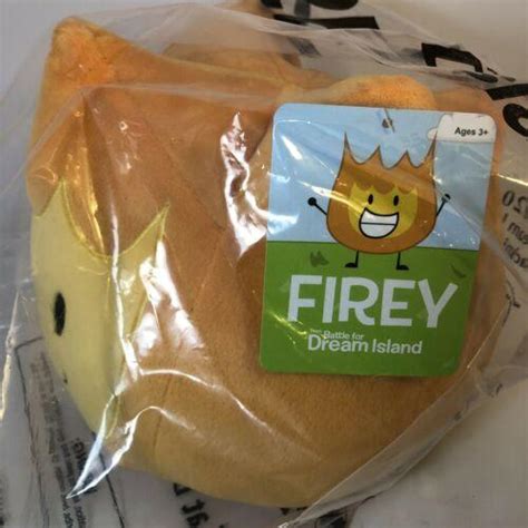 Dream Island Bfdi Firey Plush Jacknjellify New With Tags 10 Inch Size
