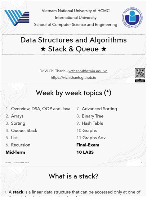 Lecture 04 - Stacks and Queues | PDF | Queue (Abstract Data Type ...