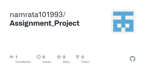 Github Namrata101993assignmentproject