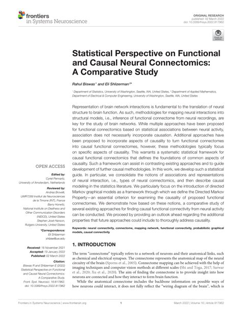Pdf Statistical Perspective On Functional And Causal Neural