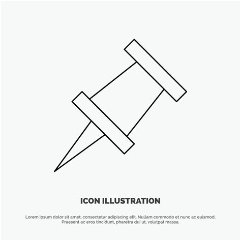 Marker Pin Line Icon Vector 15531269 Vector Art At Vecteezy